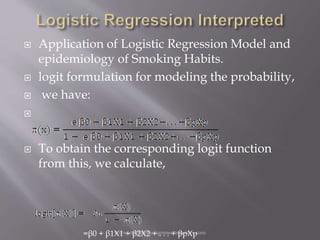 Interpreting logistic regression | PPT