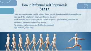 Interpreting Logit Regression Results in STATA Assignments | PDF