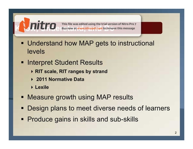 Interpreting map results for mps students | PDF