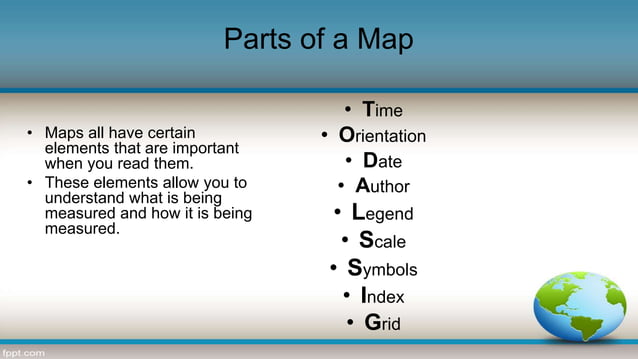 Interpreting maps | PPTX | Geography | Science