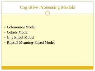 Interpreting models 2 | PPTX