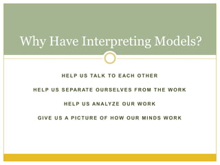 Interpreting models 2 | PPTX