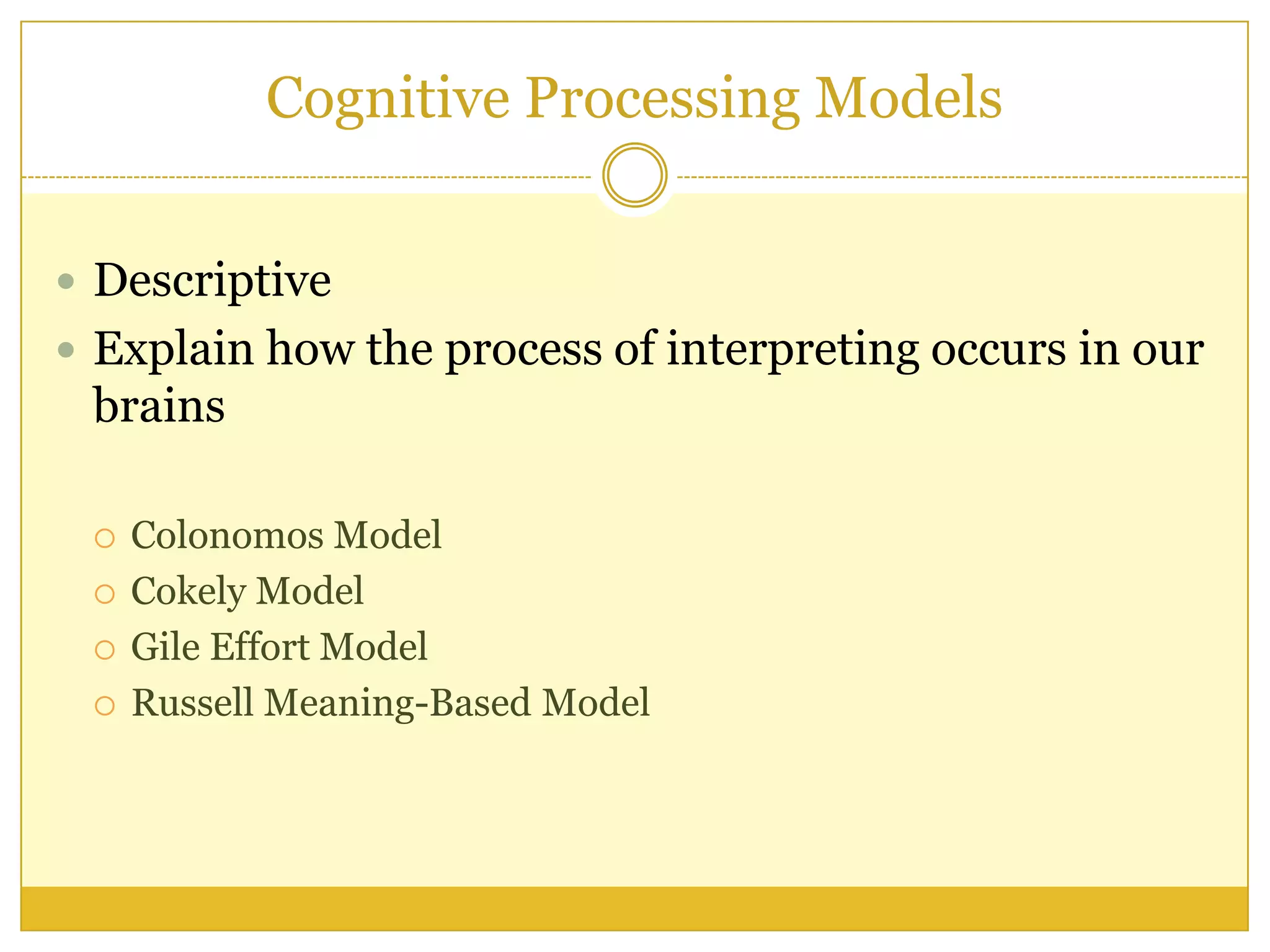 Interpreting models 3 | PPT