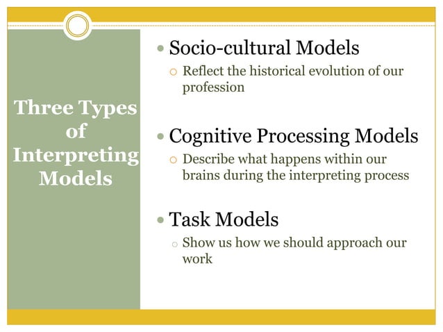 Interpreting models 3 | PPT