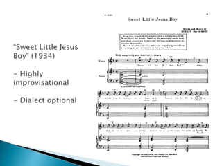 Interpreting Negro Spiritual Art Songs | PPTX