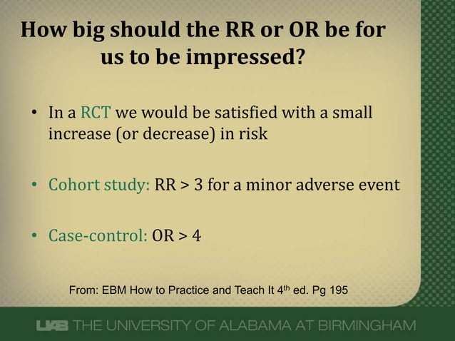 What does an odds ratio or relative risk mean? | PPTX | Medical Health