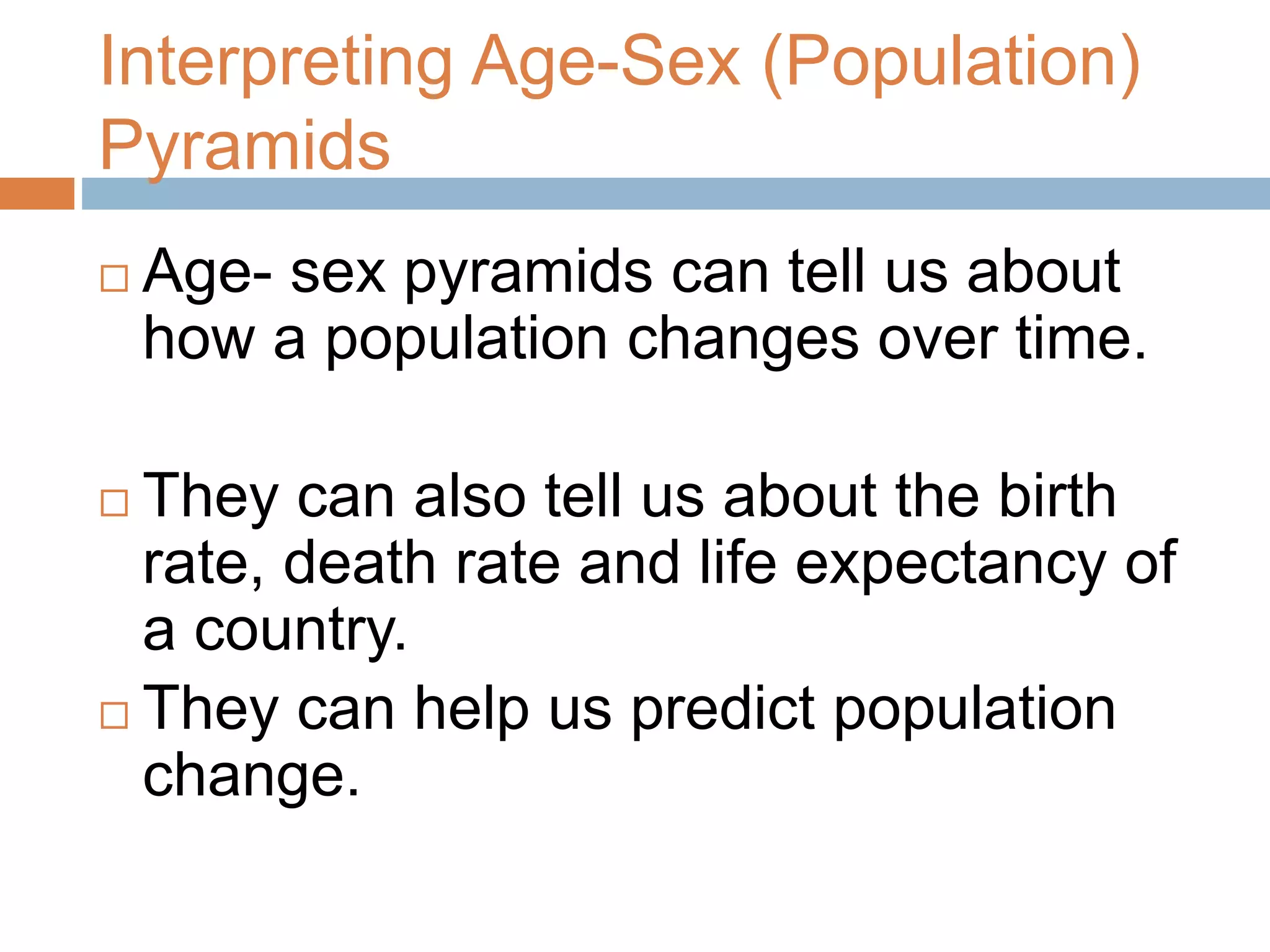 Interpreting population pyramids | PPTX