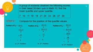 Interpreting Quartiles of Ungrouped Data.pptx