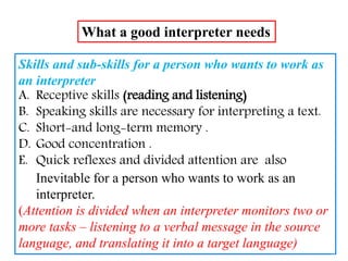 Interpreting | PPT | Business | Business and Finance
