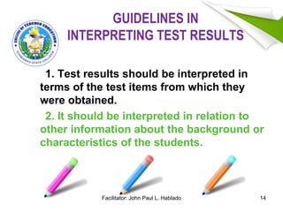 Interpreting test results | PPTX