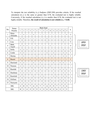 Interpreting test score ~ Language Testing | PDF