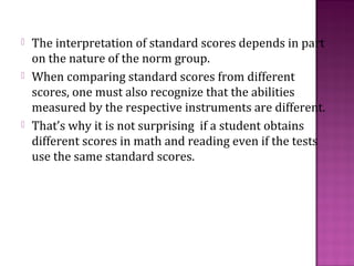 Interpreting Test Scores | PPT
