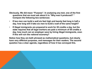 Interpreting texts | PPTX | Education