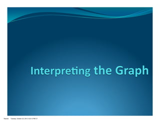 Interpreting the graph ppt cscope | PPT