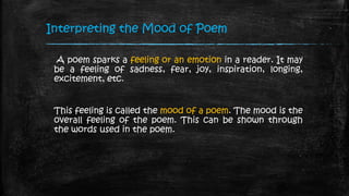 Interpreting Mood of a Poem | PPTX
