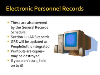 Interpreting The Personnel General Records Schedule | PPT
