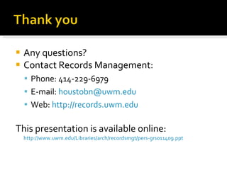Interpreting The Personnel General Records Schedule | PPT