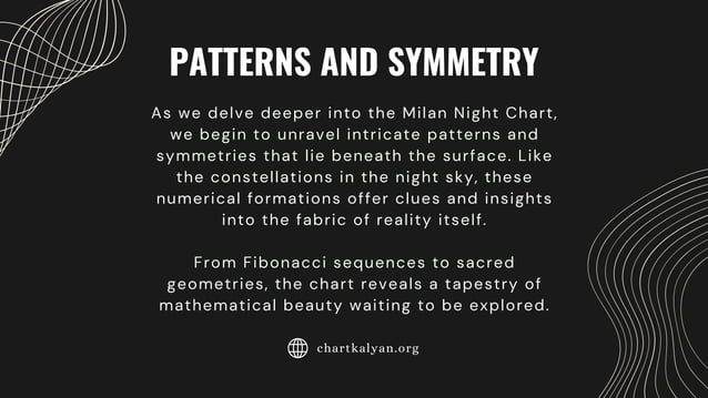 Interpreting the Secrets of Milan Night Chart | PPT