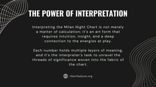 Interpreting the Secrets of Milan Night Chart | PPT