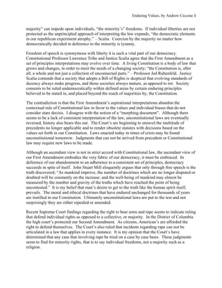 Interpretive Turmoil And Enduring Values | PDF