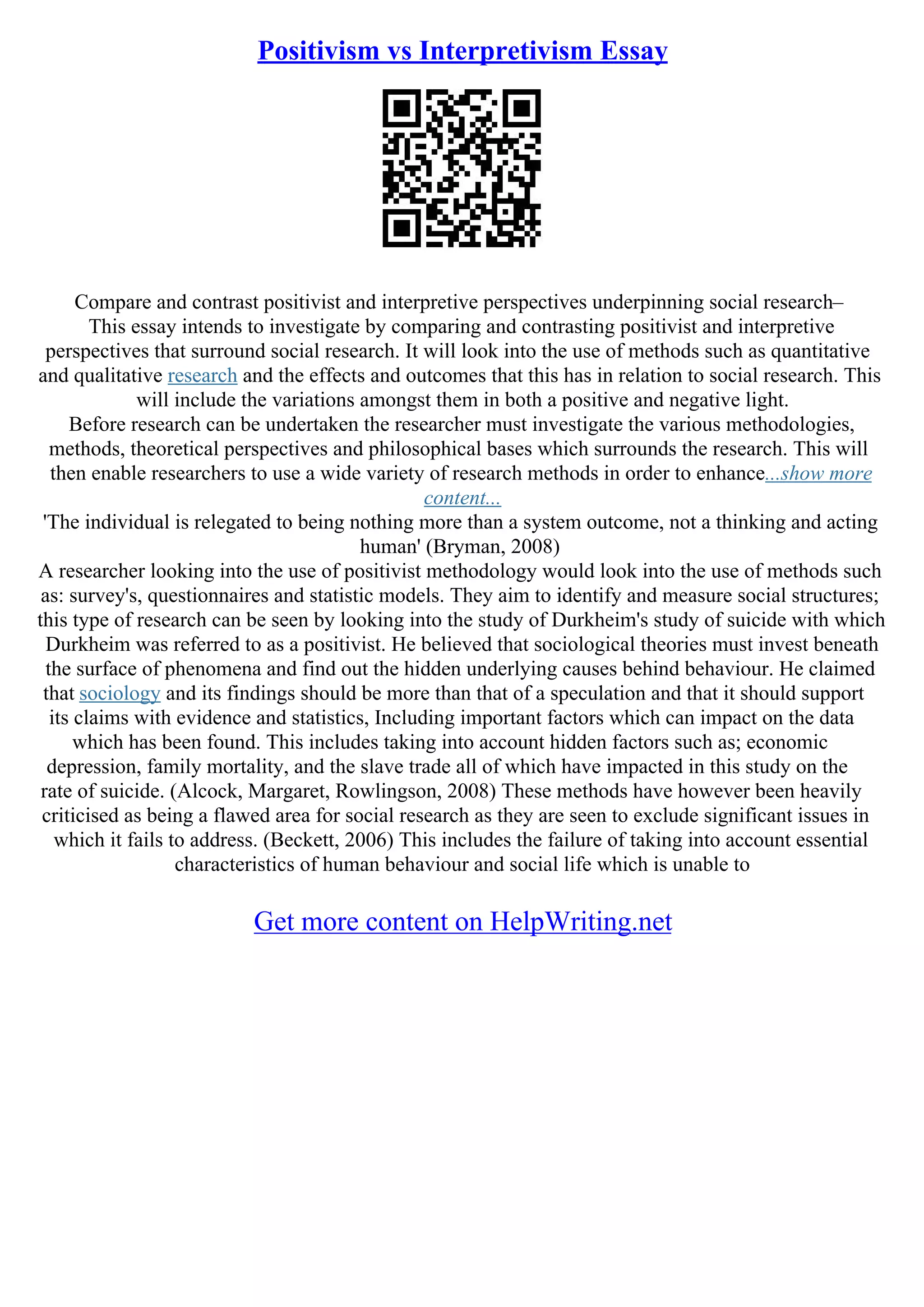 Interpretive Essay Format | PDF