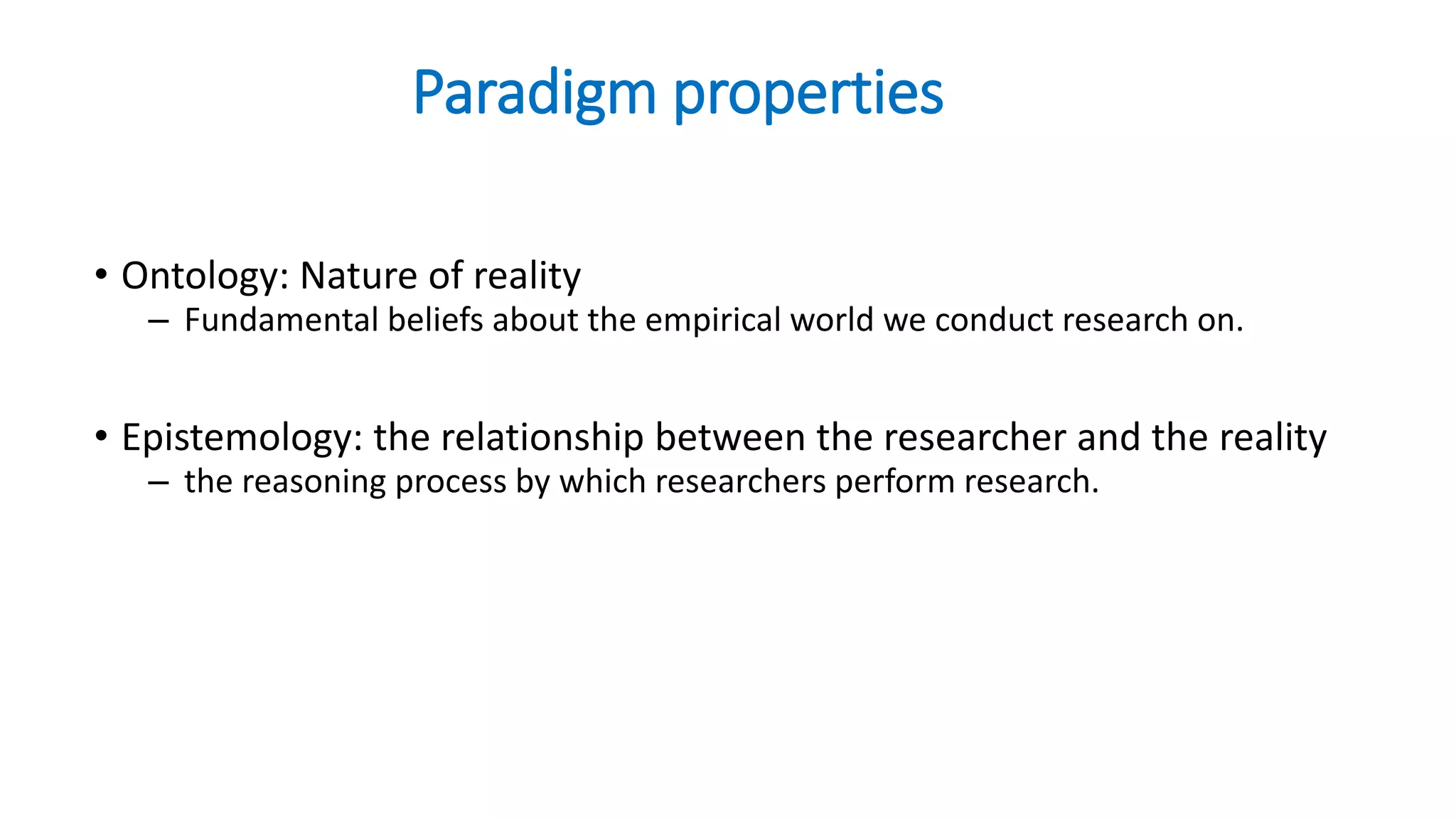 Interpretive paradigm presentation by vicky & savithiri | PPTX