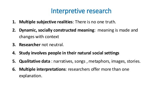 Interpretive paradigm presentation by vicky & savithiri