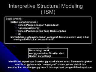Interpretive structural modeling | PPT