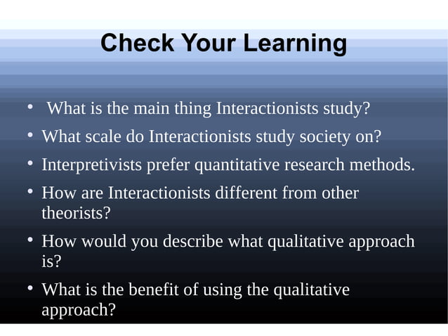 AS Sociology: Interpretivism | PPT