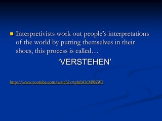 Interpretivism | PPTX