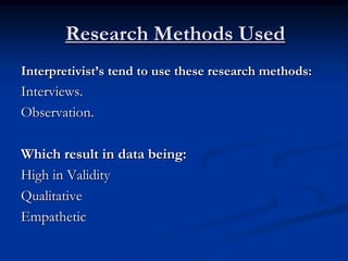 Interpretivism | PPTX