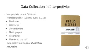 Interpretivist paradigm CTL 1018 - Lesely, Louisa, Noelle | PPTX