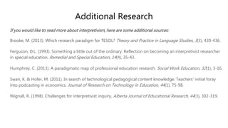 Interpretivist paradigm CTL 1018 - Lesely, Louisa, Noelle | PPTX