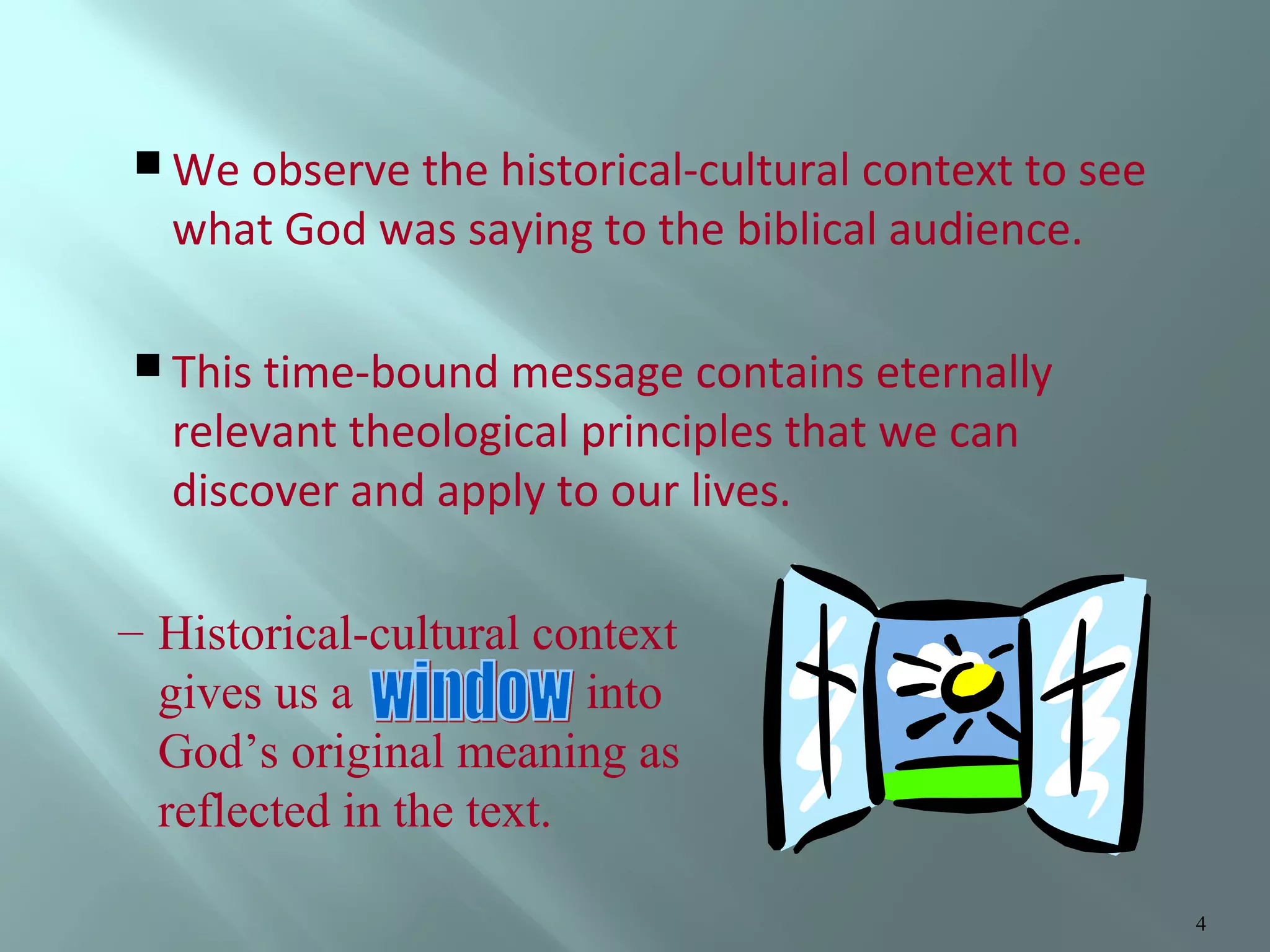 Learning How To Interpret Scripture Through Context | PPT