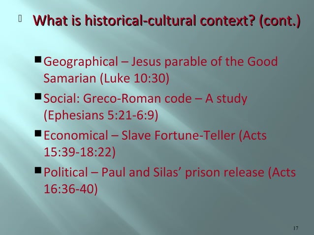Learning How To Interpret Scripture Through Context | PPT