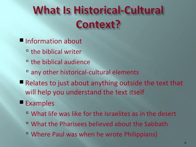 Learning How To Interpret Scripture Through Context | PPT