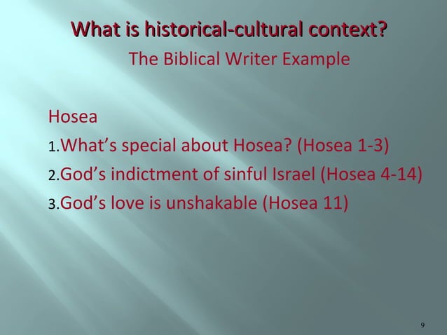 Learning How To Interpret Scripture Through Context | PPT