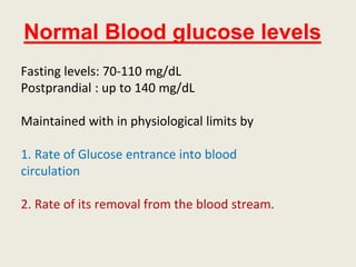 Interpret the results of blood glucose levels | PPTX | Endocrine and ...