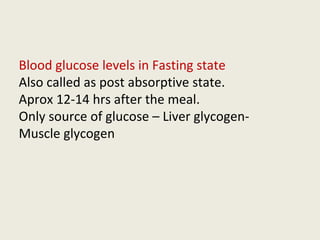 Interpret the results of blood glucose levels | PPTX