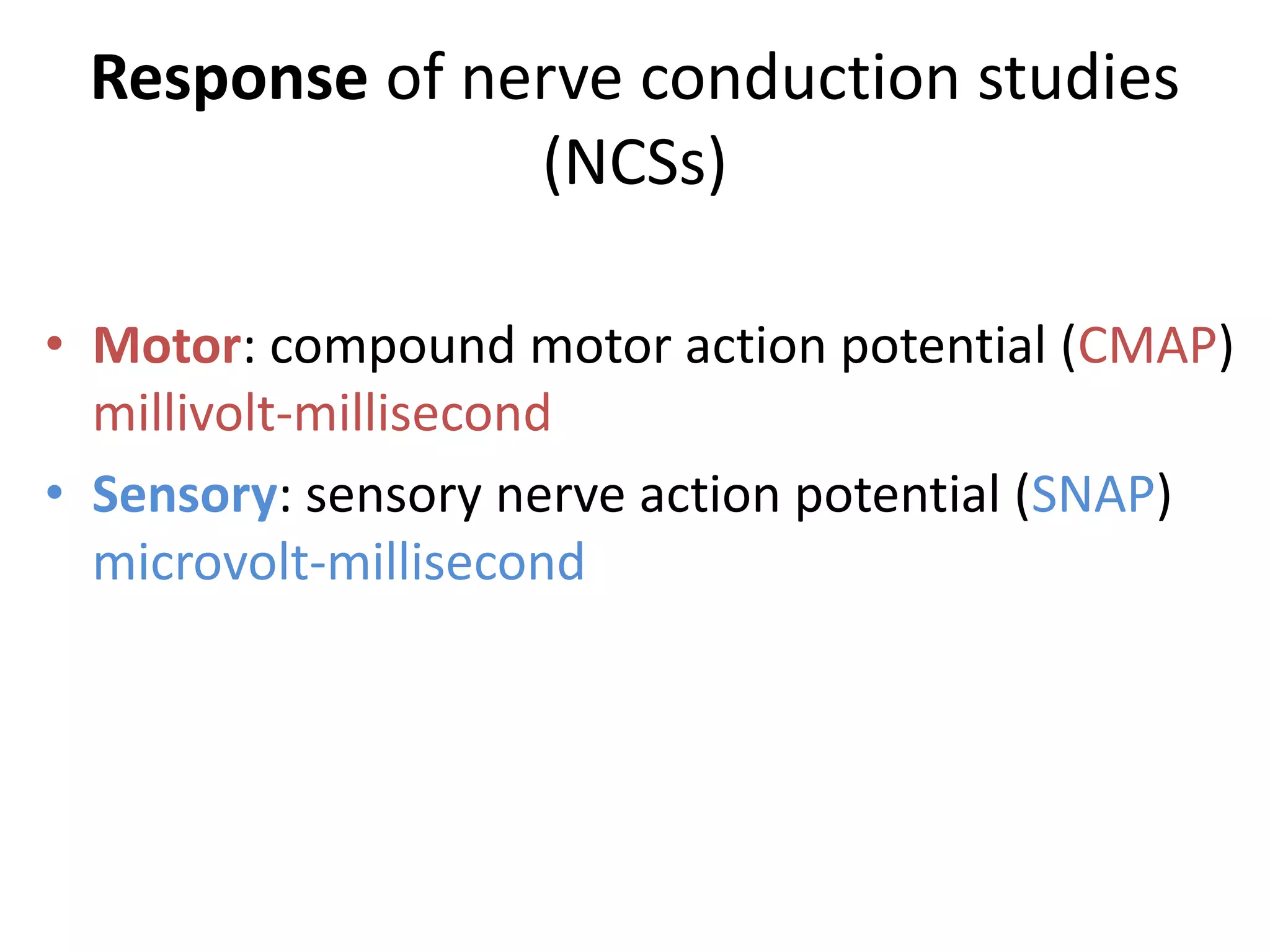 Interpretation of NCS and EMG | PPTX | Death, Injury, or Military Conflict | Sensitive Topics