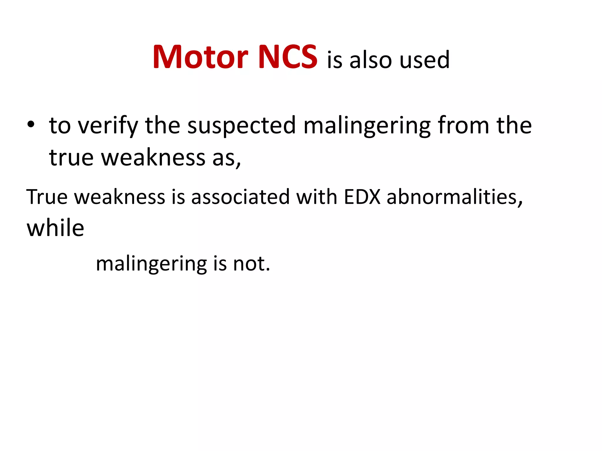Interpretation of NCS and EMG | PPTX | Death, Injury, or Military Conflict | Sensitive Topics