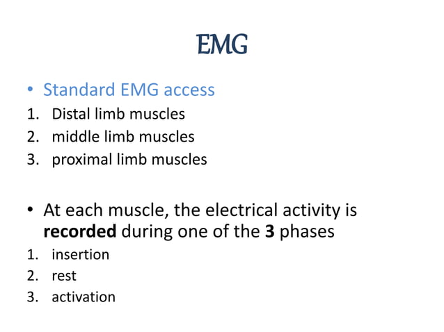 Interpretation of NCS and EMG | PPTX | Death, Injury, or Military ...
