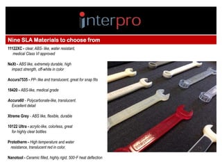 Interpro: 3D printing, additive manufacturing, rapid prototyping and ...