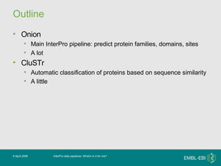 Bioinformatics Data Analysis: InterPro | PPT