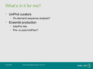 Bioinformatics Data Analysis: InterPro | PPT