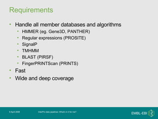 Bioinformatics Data Analysis: InterPro | PPT