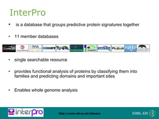 InterPro and InterProScan 5.0 | PPTX