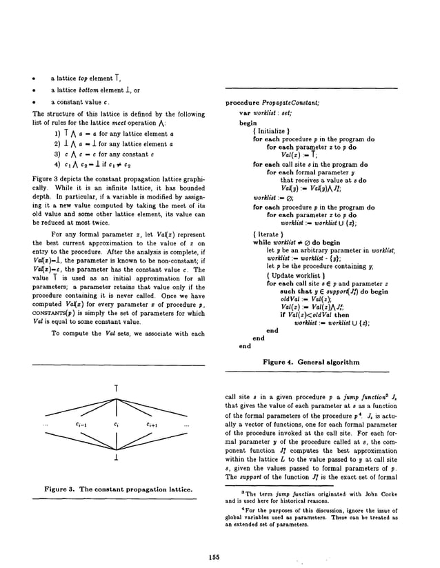 Interprocedural Constant Propagation | PDF