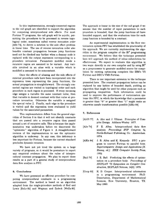 Interprocedural Constant Propagation | PDF