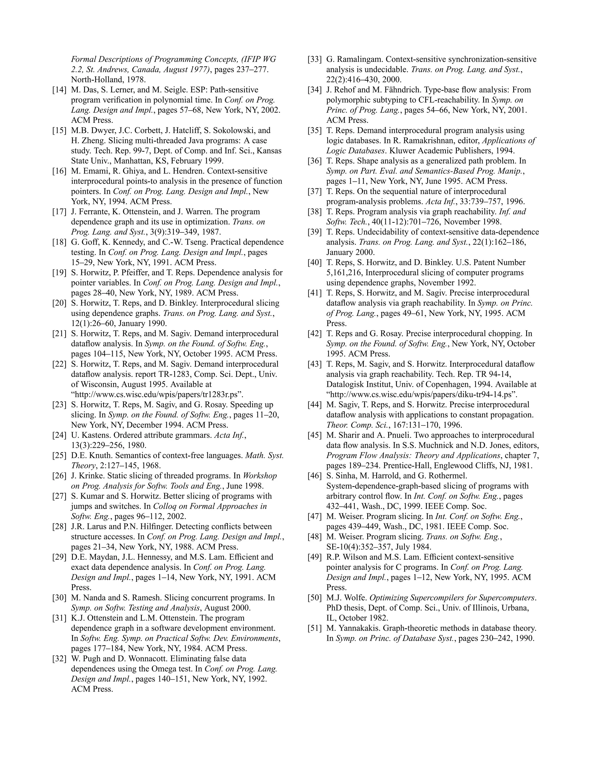 Interprocedural Slicing Using Dependence Graphs | PDF